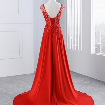 Red Lace Mother Of The Bride Dresses Gowns, For Weddings Evening Gowns ...