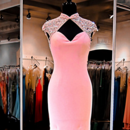 Pink Graduation Dress,short Graduation Dress,straight Graduation Dress ...