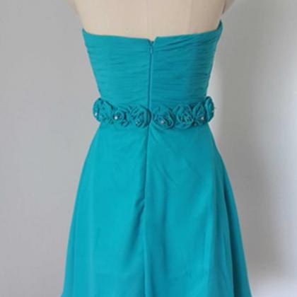 Chiffon Prom Dress,turquoise Prom Dresses,short Prom Dresses,sexy ...