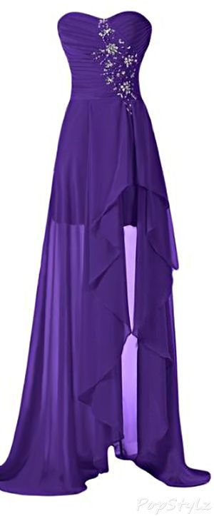 Grape Prom Dress,chiffon Prom Gown,chiffon Evening Gowns,grape Formal ...