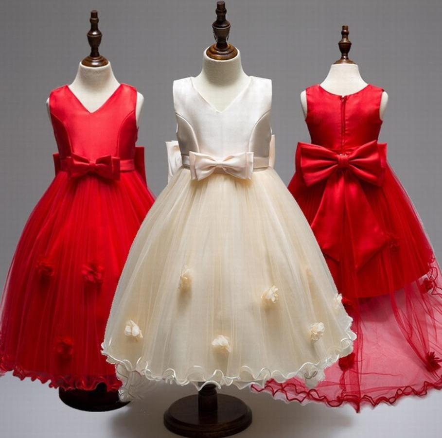 Formal Beautiful Kids Children Lace Flower Girl Dresses .flower Girl ...