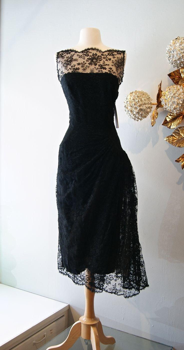 1950s Vintage Prom Dress, Black Prom Gowns on Luulla