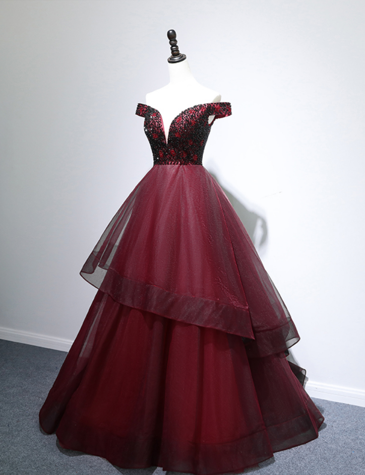 Prom Dresses Luxury Spiral Heavy Temperament Dress Party Banquet Annual ...