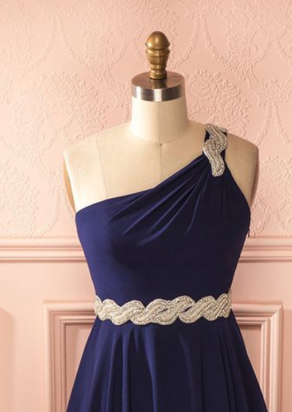Vintage Prom Dress, Navy Blue Prom Gowns, Mini Short Homecoming Dress ...