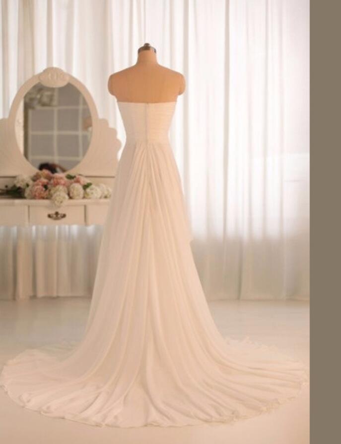 Elegant Chiffon Simple Formal Prom Dress, Beautiful Long Prom Dress ...