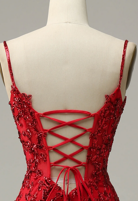 Elegant A-line Straps Applique Formal Prom Dress, Beautiful Long Prom ...