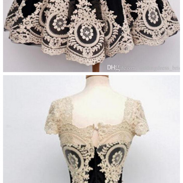 High School Graduation Dresses Corto Vintage Black Short Homecoming ...