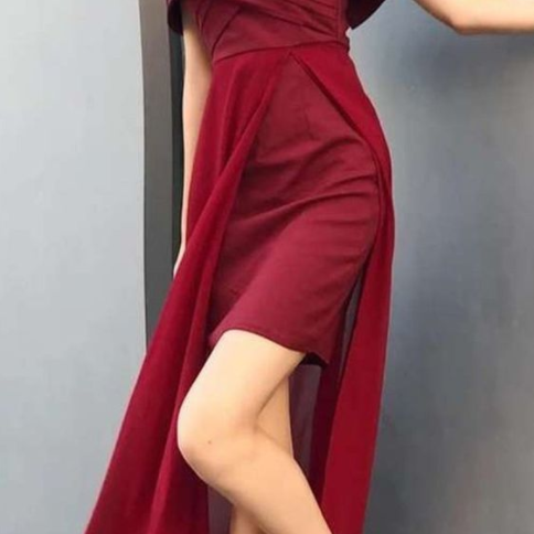 Off The Shoulder Simple Side Slits A Line Long Prom Dresses on Luulla