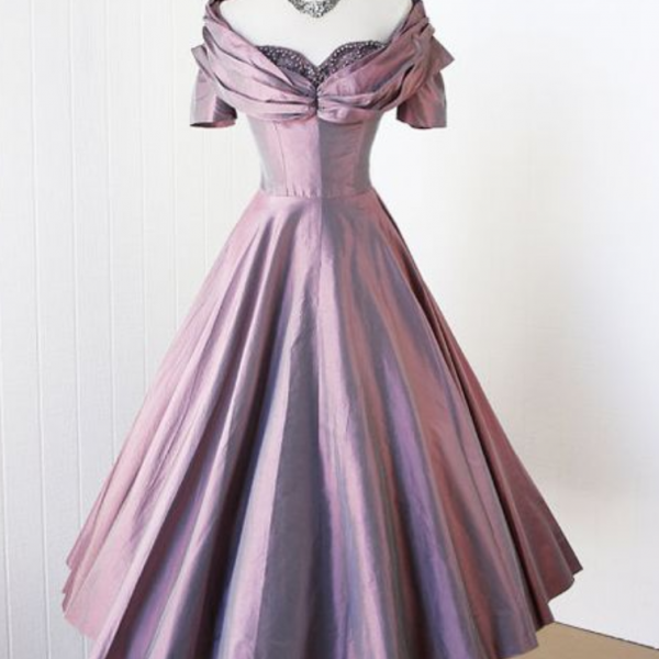 Vintage Prom Dress, Light Purple Prom Gown on Luulla