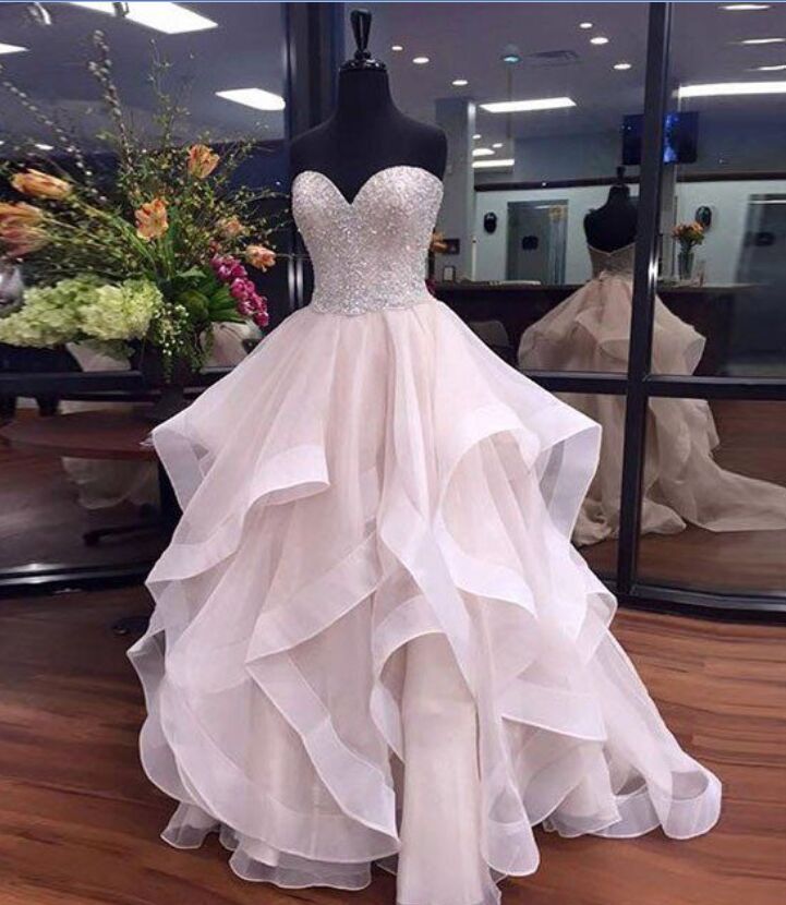 Long Prom Dresses For Teens,beaded Evening Dresses,sparkly Prom Dresses ...