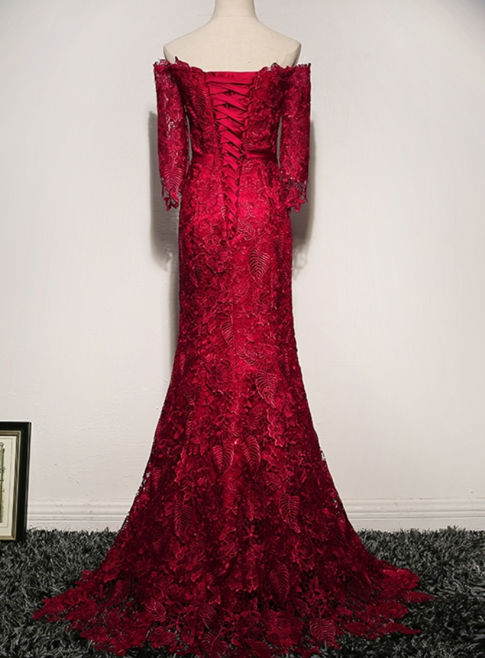 Lace Mermaid Evening Dresses ,party Prom Formal Evening Gowns Dresses ...