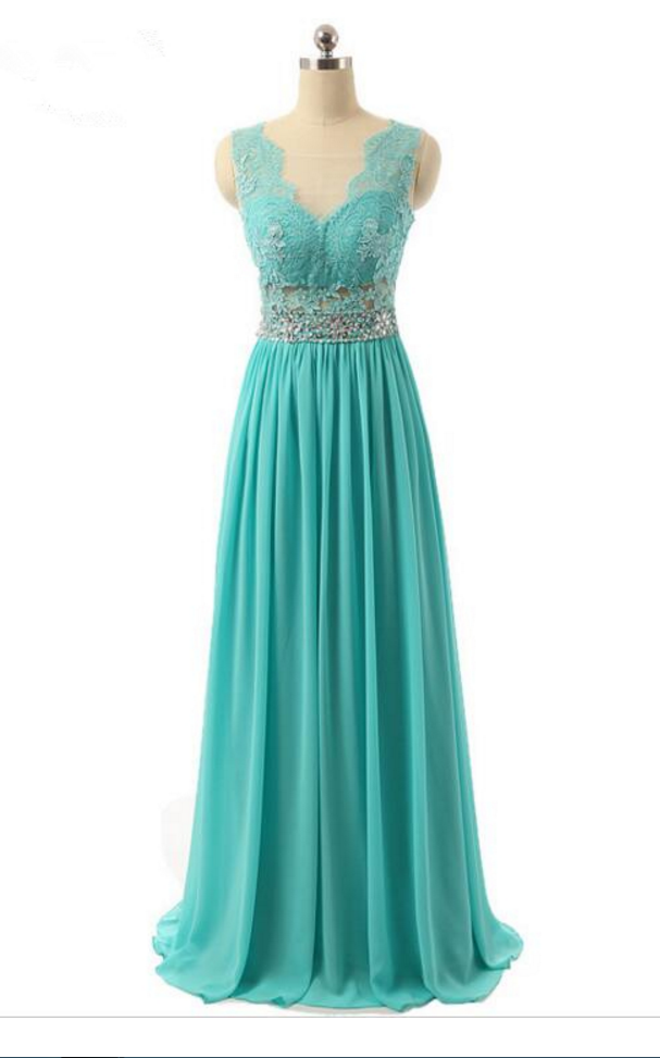 Turquoise Prom Dresses,lace Prom Dresses,evening Dresses ,formal Women ...