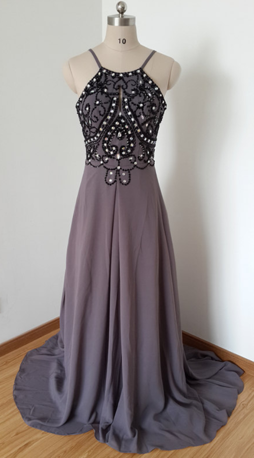 High Quality Prom Dress,a-line Prom Dress,chiffon Prom Dress,backless ...