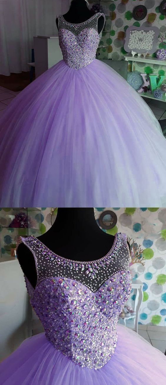 Lilac Ball Gown Prom Dress on Luulla