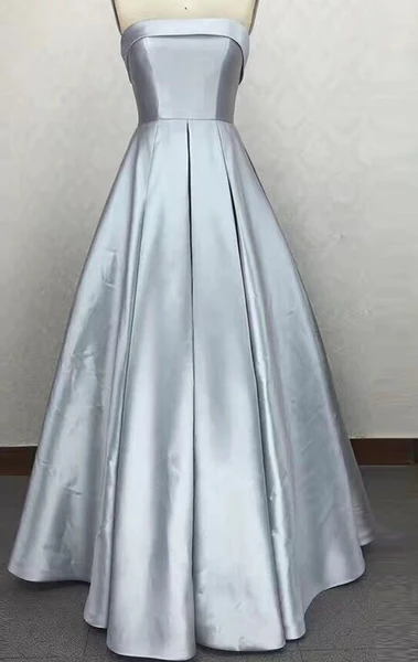 Strapless Evening Dress,satin Prom Dress,simple Party Dress on Luulla