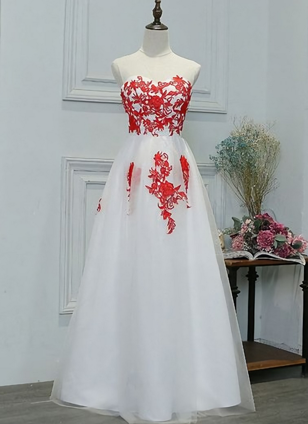 Elegant Appliques Formal Prom Dress, Beautiful Long Prom Dress, Banquet ...