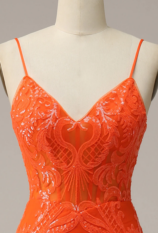 Elegant Straps Sequins Formal Prom Dress, Beautiful Long Prom Dress, Banquet Party Dress on Luulla